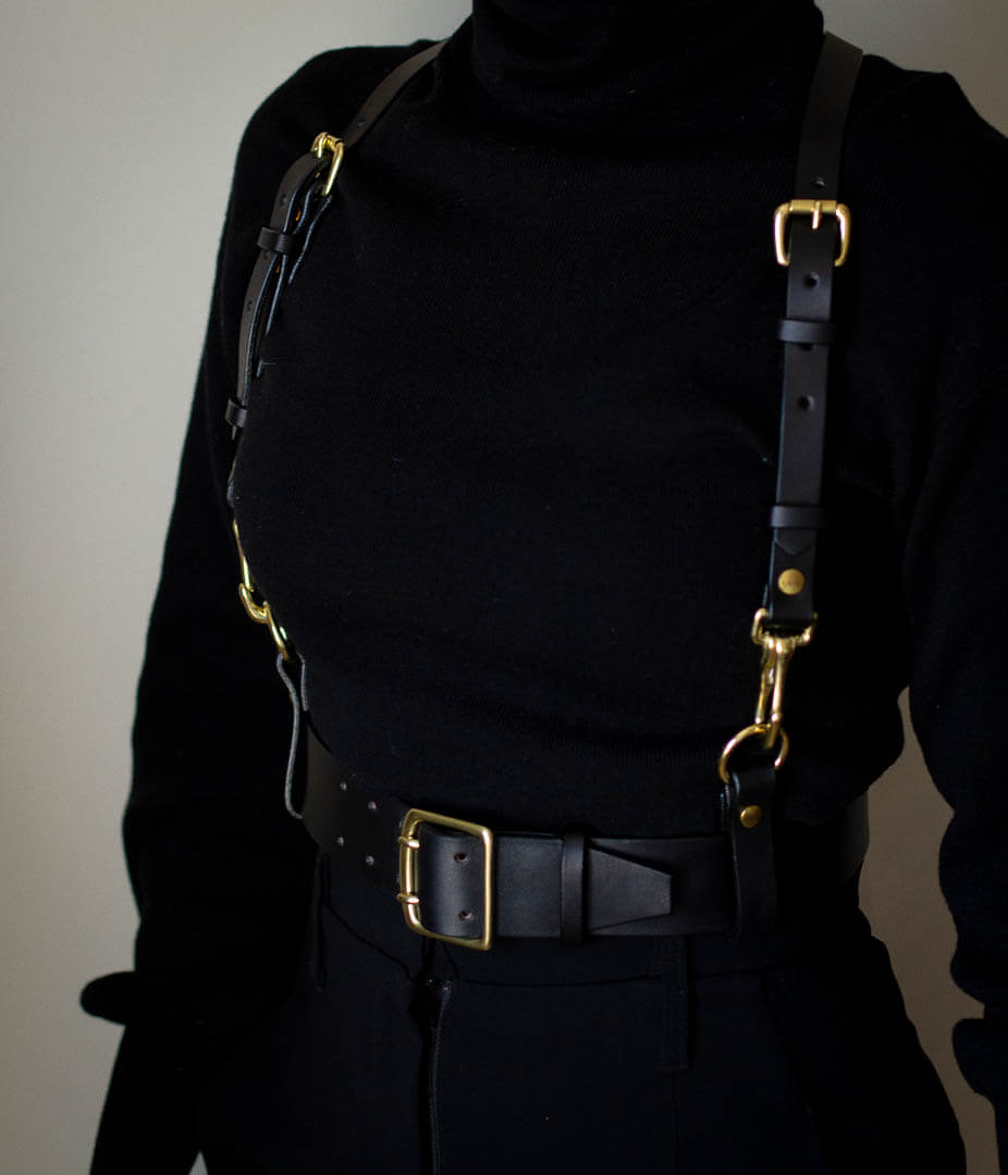 Draft Harness Solid Brass | Custom Leather Toronto – Sadelmager Design ...