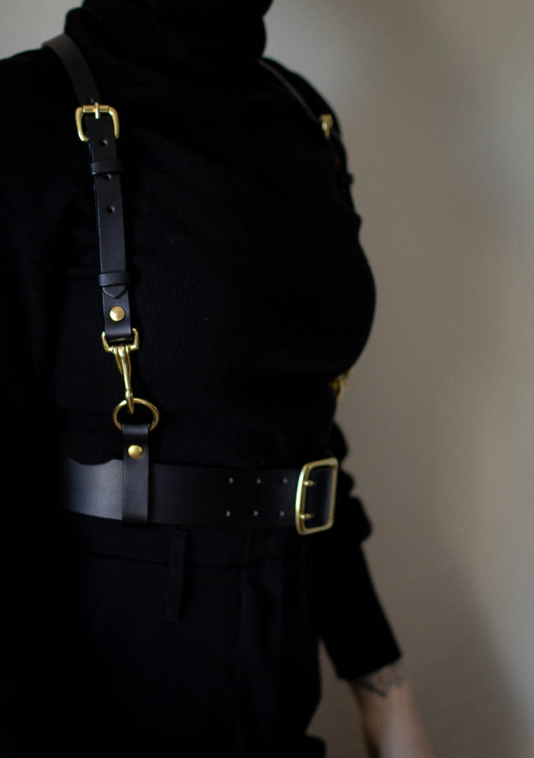 Draft Harness Solid Brass | Custom Leather Toronto – Sadelmager Design ...
