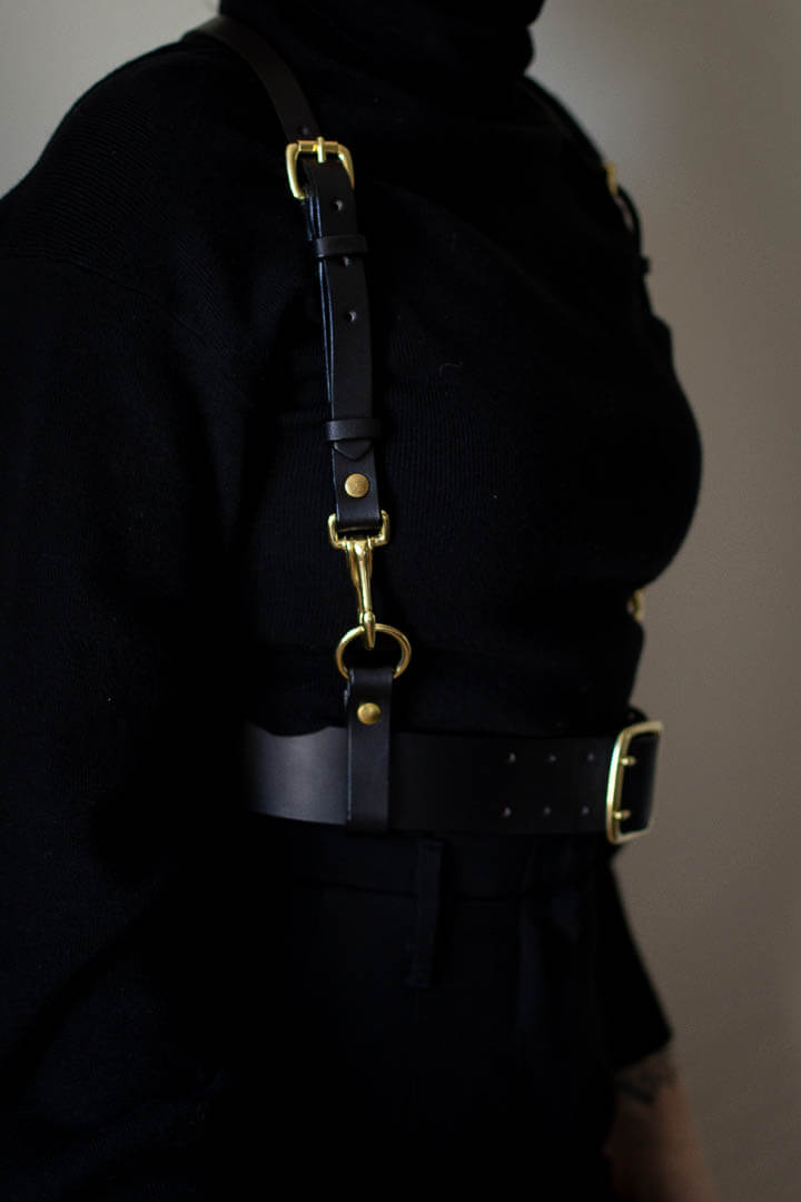 Draft Harness Solid Brass | Custom Leather Toronto – Sadelmager Design ...