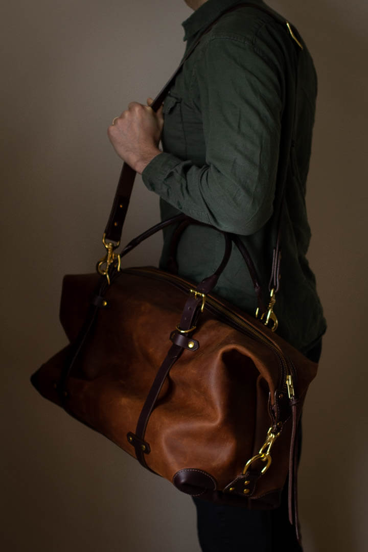 Galineers Cob Made in Canada Leather Duffel | Saddle Maker Bags ...