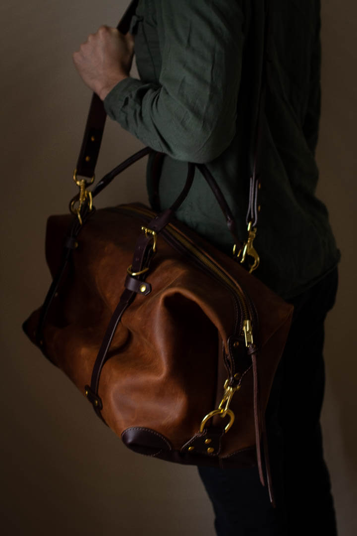 Galineers Cob Made in Canada Leather Duffel | Saddle Maker Bags ...